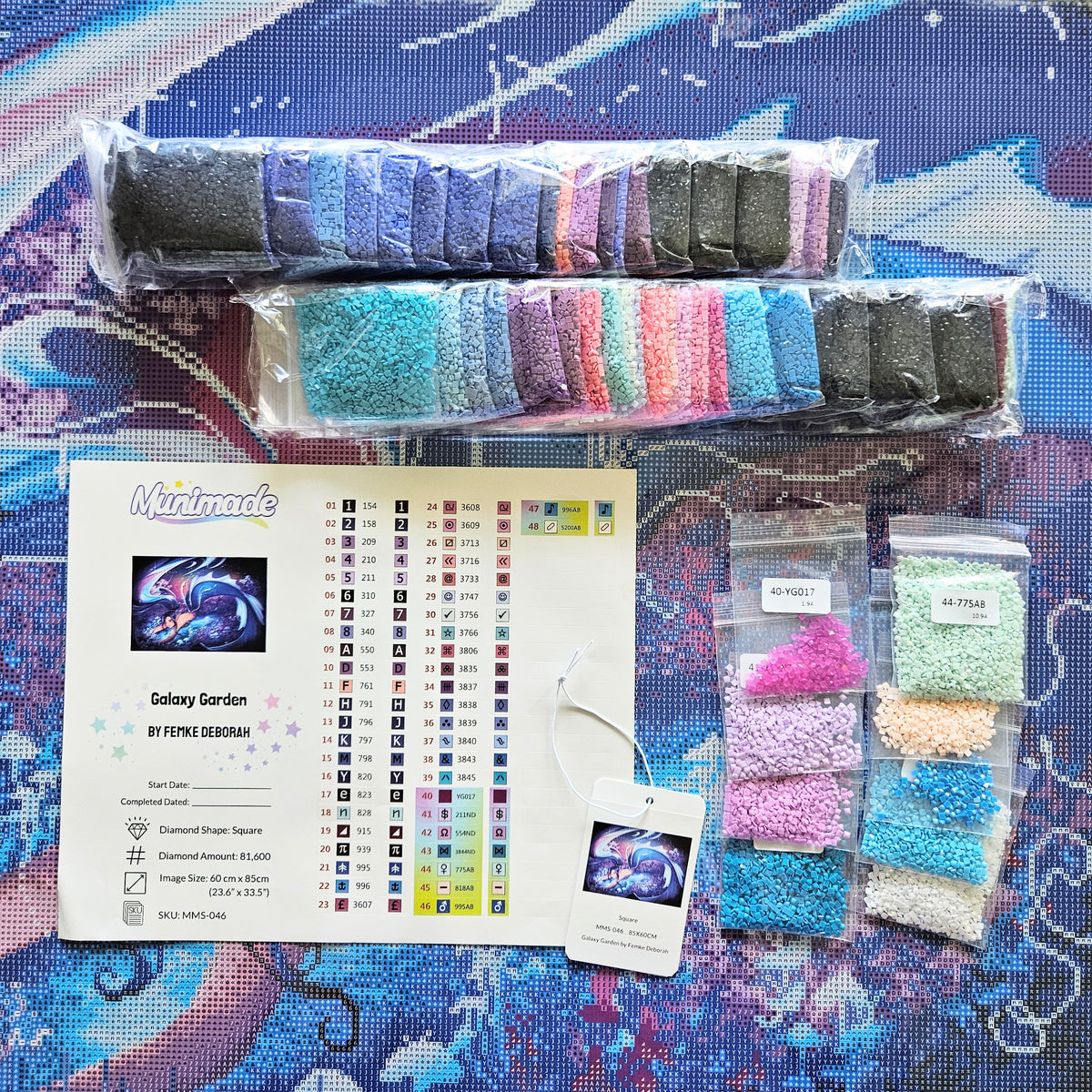 'Galaxy Garden' by Femke Deborah, Diamond Painting Canvas Kit (046 ...