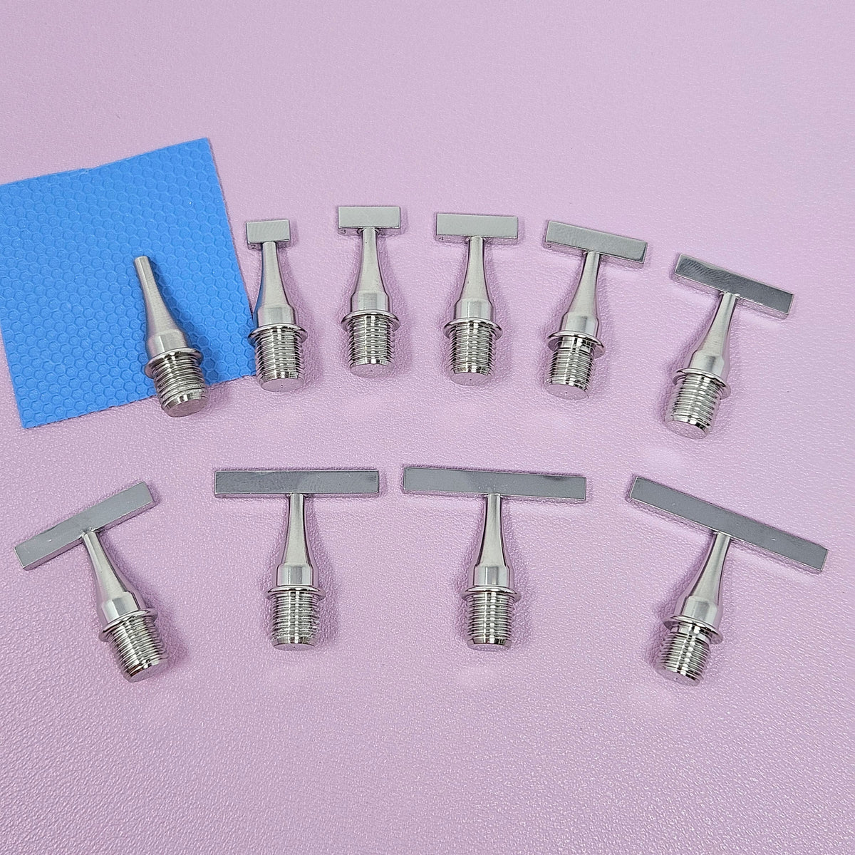 SILVER Thin Screw In Metal Multi-Placer Tips (Set) for Diamond Paintin ...