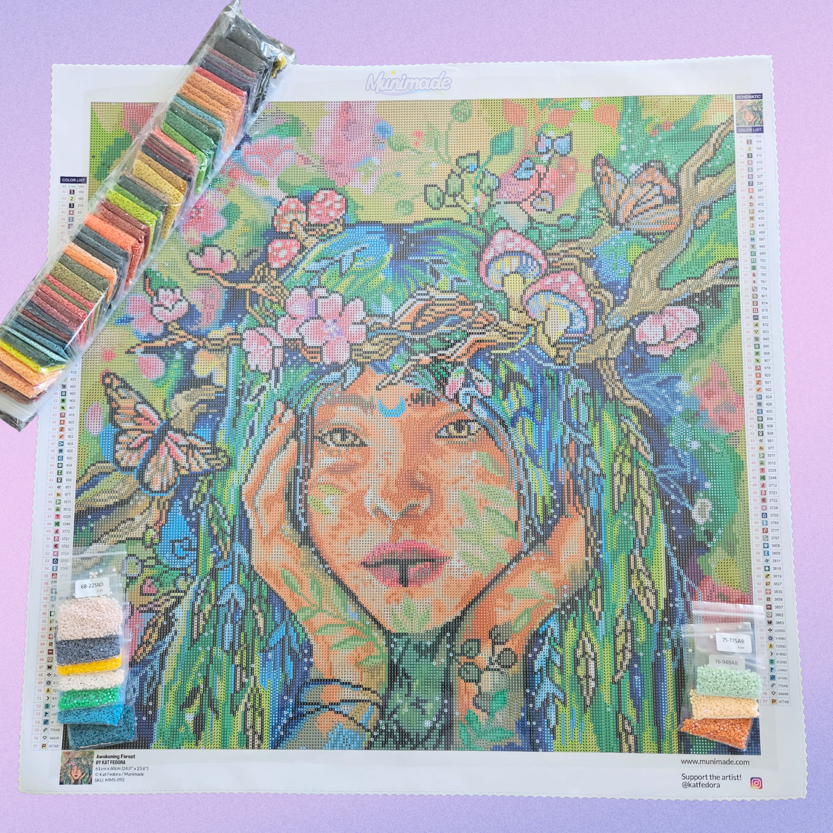 'Awakening Forest' by Kat Fedora, Diamond Painting Canvas Kit (092 ...